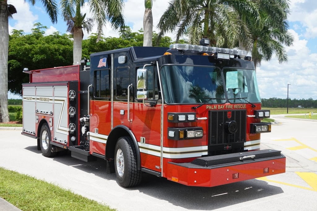 Custom Pumper - Palm Bay Fire Rescue, FL - Sutphen Fire Trucks